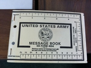 Army Message Book DA Form 4004 – Mark's Tech Journal