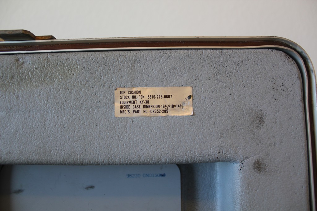 Another KY-38 NESTOR Voice Encryption Device (Demilitarized) – Mark's ...