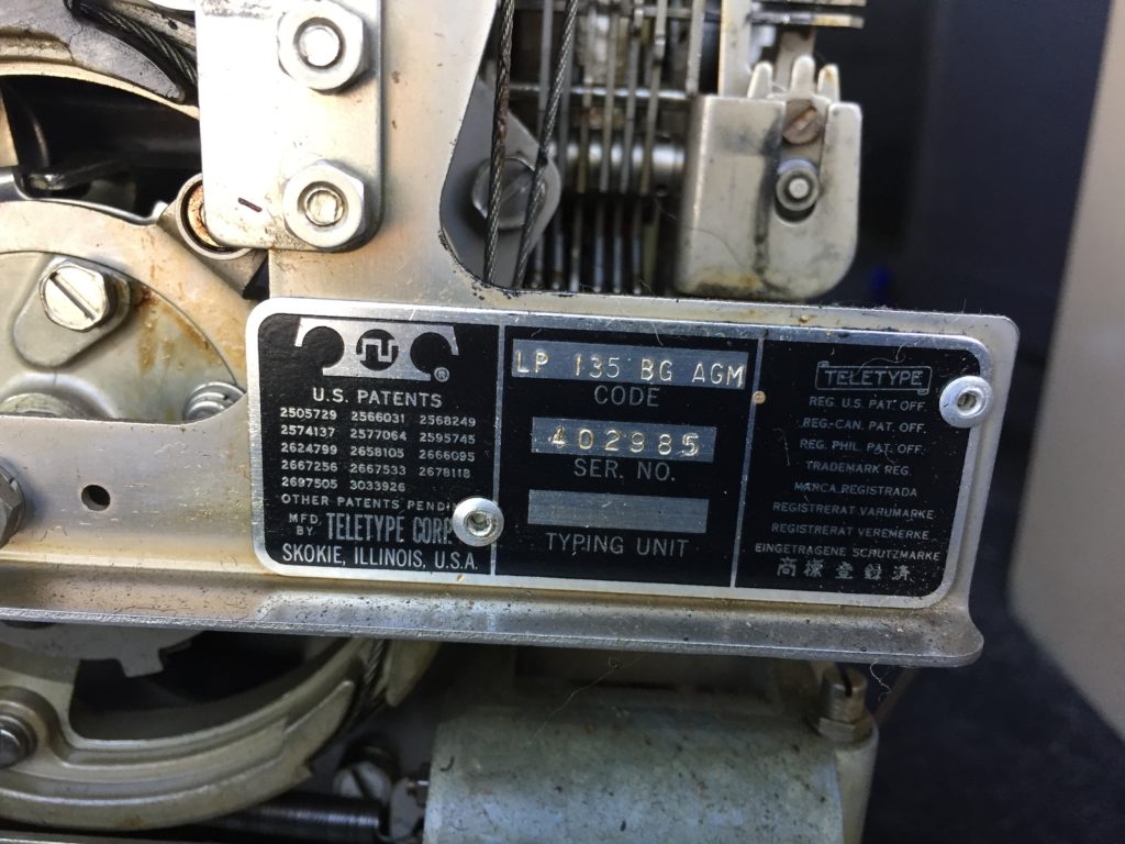 My First Teletype Model 28 – Mark's Tech Journal